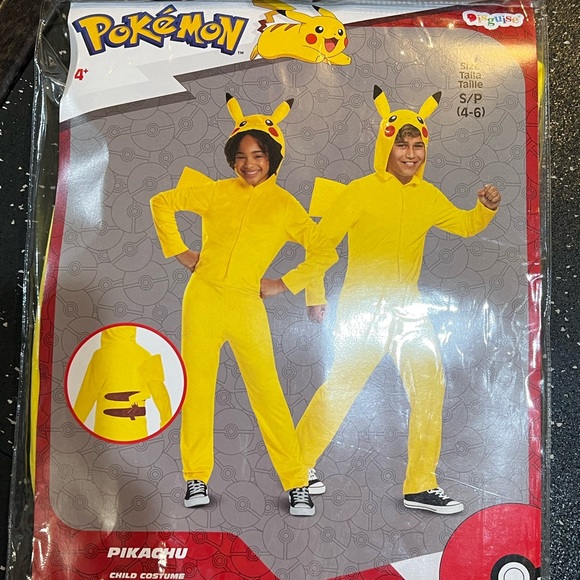 Disguise | Costumes | Pokemon Pikachu Hooded Jumpsuit Halloween Costume ...
